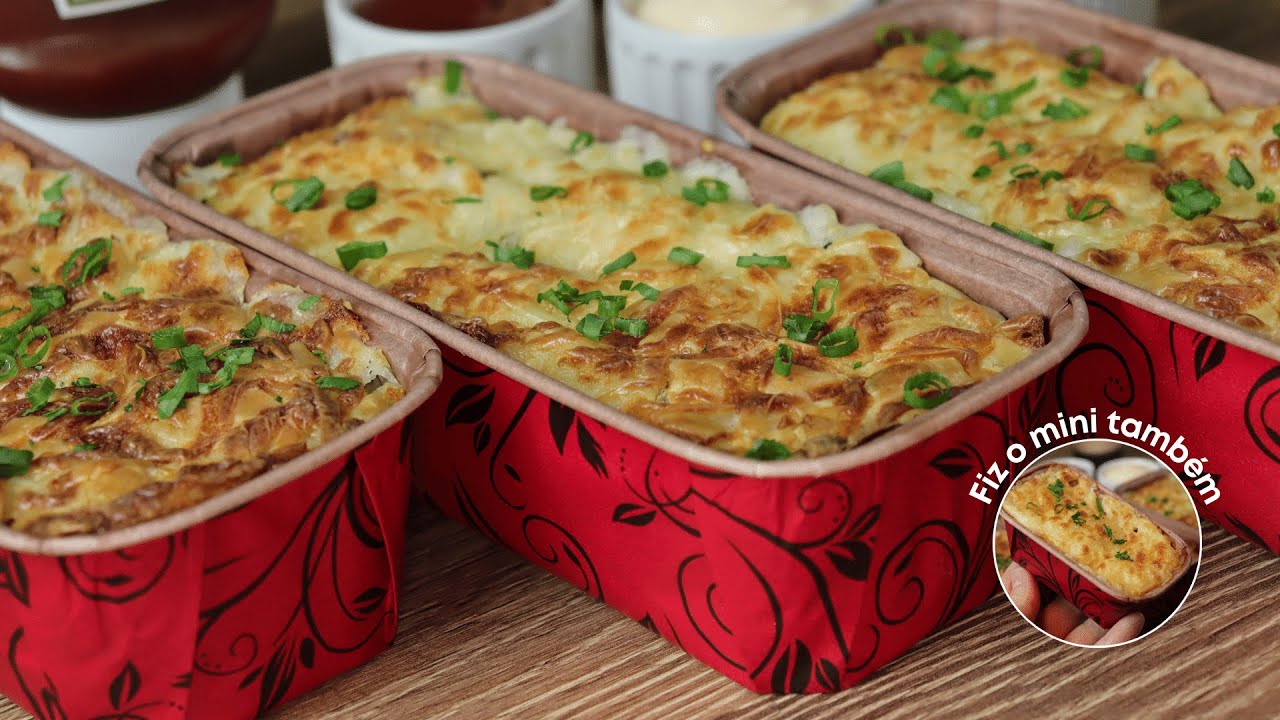Receita Bolo caseirinho salgado recheado passo a passo